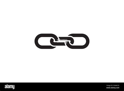 Chain Link Icon Connection Sign Vector Illustration Linked Interface Web Design Chain Link
