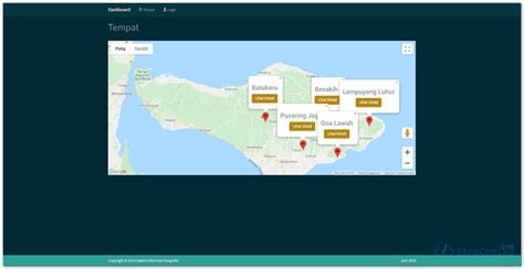 Sistem Informasi Geografis Tempat Wisata Php Stokcoding