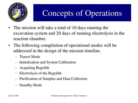PPT Florida Tech In Situ Resource Utilization Design For Oxygen Production From Lunar Regolith