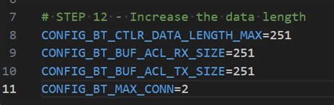 Updating The Connection Transmit Data Length Parameters Leads Opcode 0x2022 Status 0x01 Error