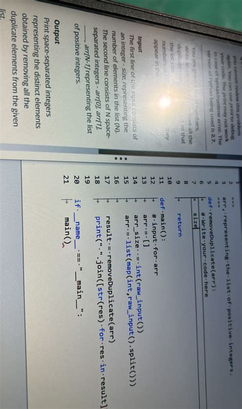 you are given a list of numbers write an algorithm to remove all the