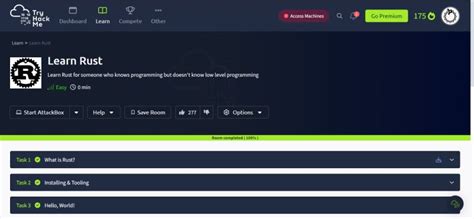 Completed Learn Rust Room On Tryhackme Sannidhya Sahu Posted On The Topic Linkedin