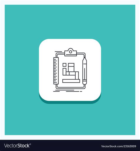 Round Button For Algorithm Process Scheme Work Vector Image