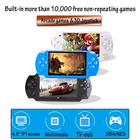 X6 Handheld Game Console 4 3 Inch Screen 32 Bit Video Games Consoles Buy X6 Handheld Game
