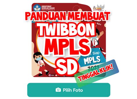 Twibbon Mpls Sd Cara Membuat Bingkai Foto Mpls Untuk Sekolah Dasar Semangat News