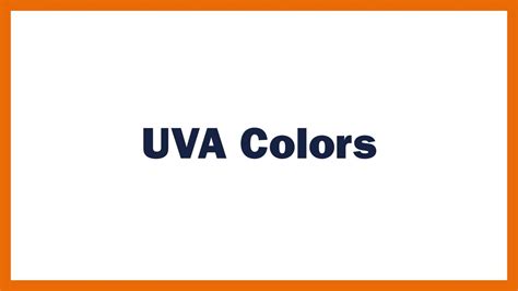 Colors Branddot University Of Virginia