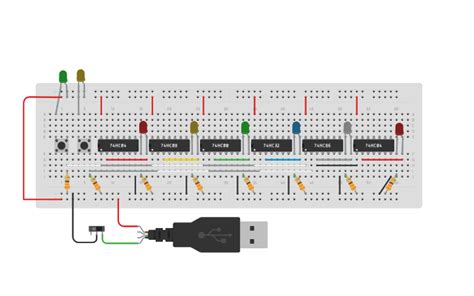 Circuit Design Circuitos Ttl Tinkercad