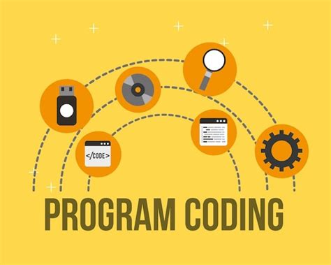 Vibrant Coding Process Illustration With Gear And Text Elements Jiffy