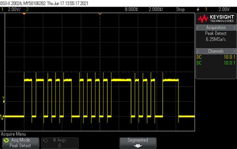 Arduino 使用示波器來看arduino的uart Inverted Software Serial及rs 232訊號並對其進行解碼