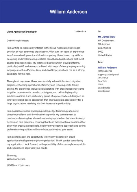 12 Cross Platform App Developer Cover Letter Examples And Templates For
