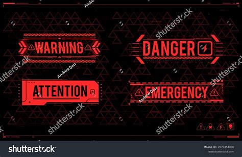 Conceptual Layout Hud Elements Print Web Stock Vector Royalty Free Shutterstock