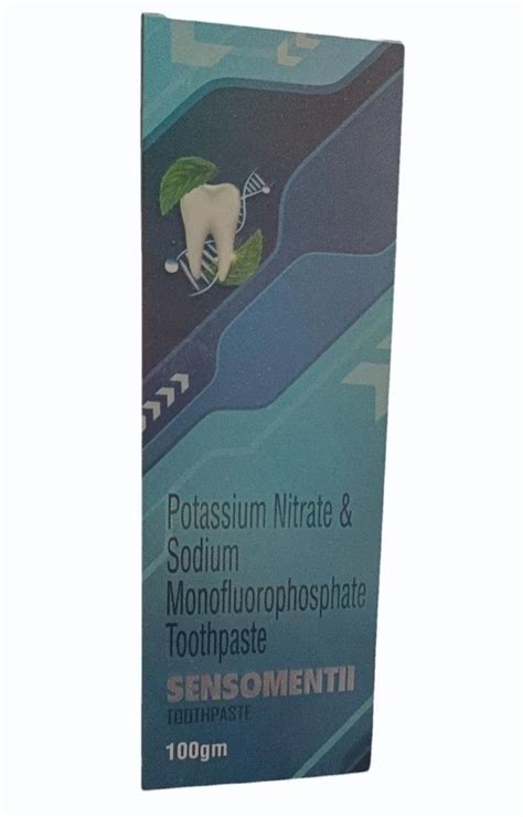 Medicated Potassium Nitrate Sodium Monofluorophosphate Toothpaste For Adults Packaging Size