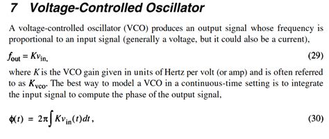 Modeling Question About The Verilog A Implementation Of A Vco Electrical Engineering Stack