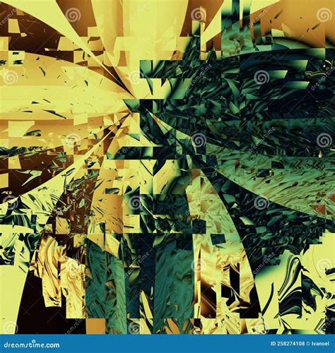 Abstract Three Dimensional Image Of The Collapse Of The Universe Stock Illustration