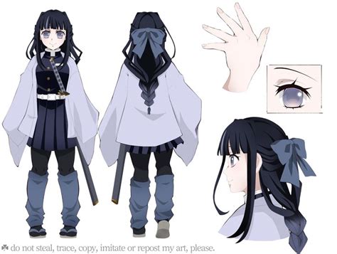 ☁︎ Akari Keiko ☁︎ Kny Oc Full Body Anime Poses Reference Slayer