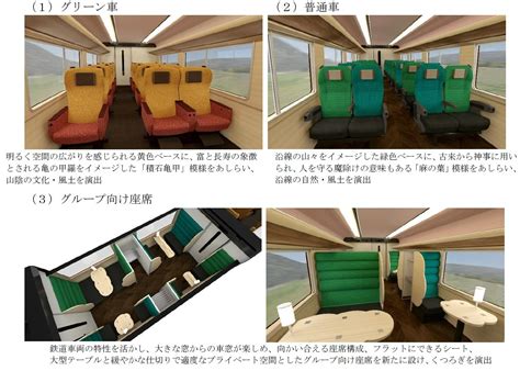 特急やくも、新型車両273系デザイン発表 グループ向け座席も 鉄道ニュース 鉄道新聞 鉄道ニュース