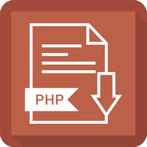 Document Extension File Php System Icon Free Download