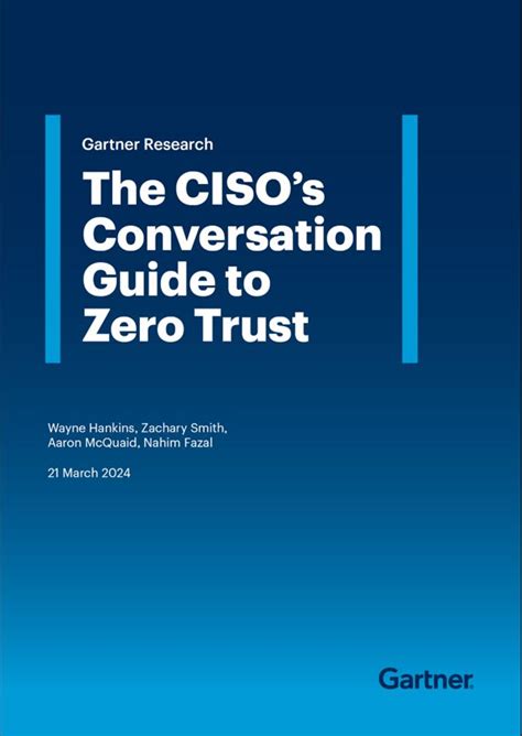 Zero Trust Meet On Linkedin Cybersecurity Zerotrust Ciso Gartner Identitysecurity