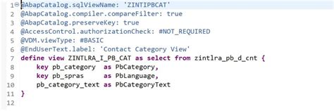 Core Data Services CDS Data Model ABAP RESTful Application