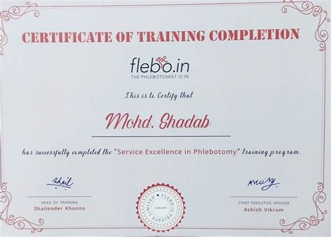 Training Completion Certificate Mohammad Shadab