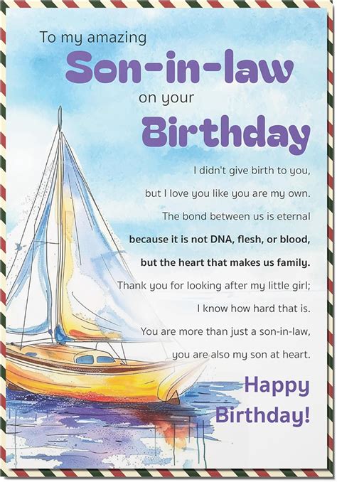 Blinkwishes Birthday Card For Son In Law Happy Birthday