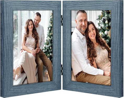 Frametory 5x7 Double Picture Frame Hinged 2 Photos Frame