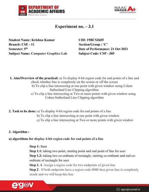 Cohen Sutherland Line Clipping Algorithm Pdf