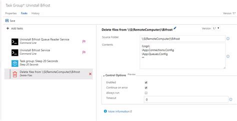 Azure Devops Ignore Files Within The Delete Files Task Stack Overflow