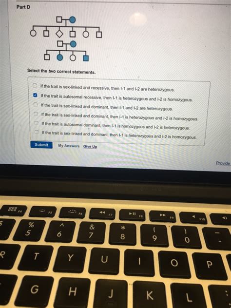 Solved Part D Select The Two Correct Statements If The