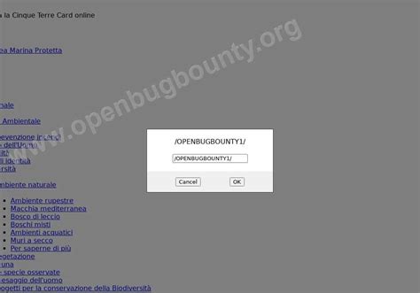 parconazionale5terre it cross site scripting vulnerability obb 3844803