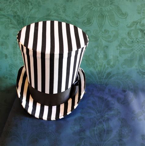 Striped Top Hatsteampunk Circus Ladies Top Hathalloween Top Hat For Womengothic Mini Top Hat