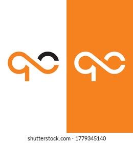 Qc Initial Logo Design Vector Stock Vector Royalty Free Shutterstock