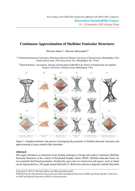 Pdf Continuous Approximation Of Shellular Funicular Structures