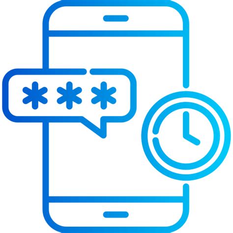One Time Password Generic Gradient Outline Icon Freepik