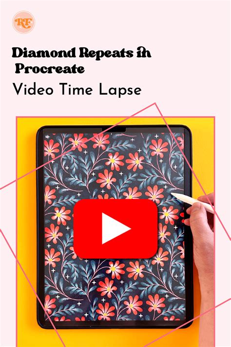 Diamond Repeat Floral Pattern In Procreate Rebecca Flaherty