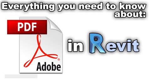 pdf in revit tutorial import and export youtube