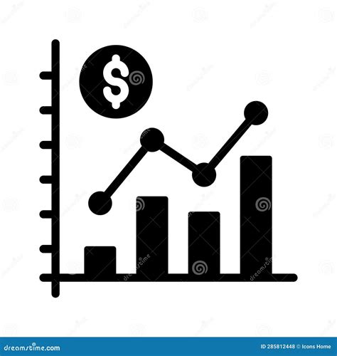 Bar Chart And Dollar Coin Representing The Analysis And Interpretation Of Financial Data