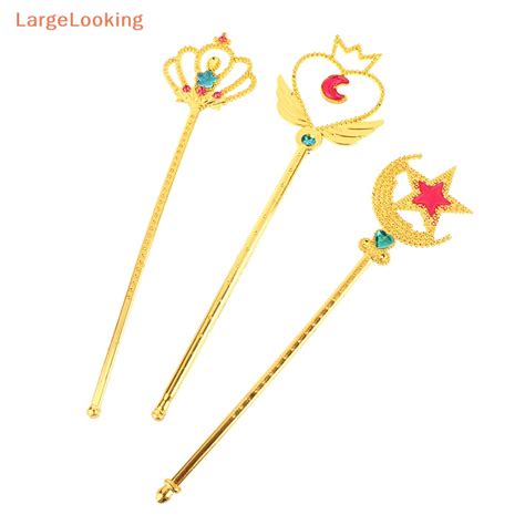 Largelooking 1pc Girls Princess Crown Magic Wand Bridal Crown Crystal