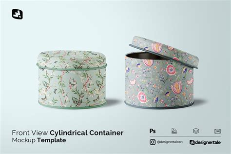 Cylindrical Container Mockup 275435 Templatemonster