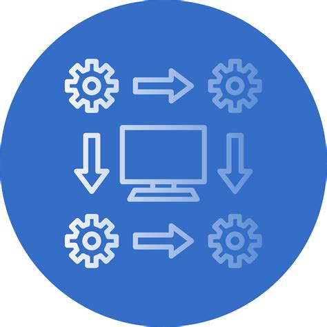 Workflow Flat Bubble Icon Vector Art At Vecteezy