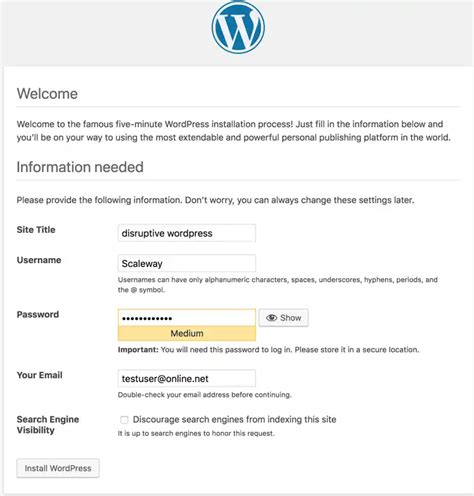 Installing WordPress On A Scaleway Instance With Ubuntu 22 04 LTS