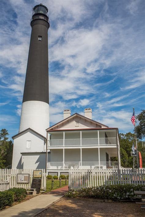 Pensacola Lighthouse Stock Image Image Of Clouds Historic 88349477