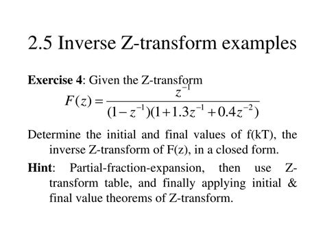 Ppt 2 Z Transform And Theorem Powerpoint Presentation Free Download