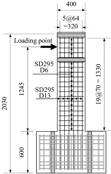 Specimen Details And Test Setup Static Reversed Cyclic Loading Test Download Scientific