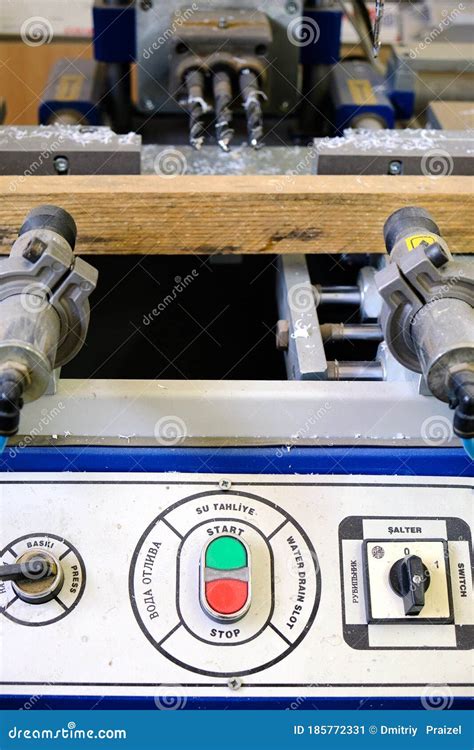 Industrial Machine With Control Panel Buttons And Switches Stock Image Image Of Switch Button