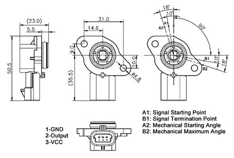 Rotary Position Angle Sensor Non Contact 0 120 ATO Com