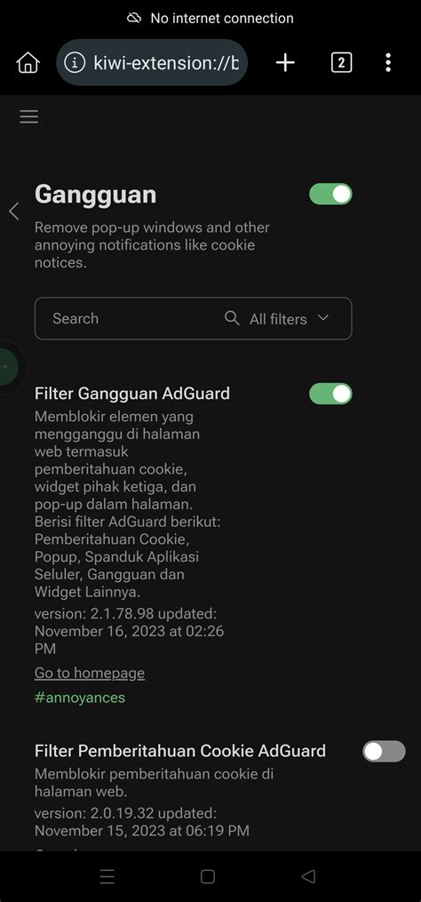 Adguard Extension Ui Doesnt Look Correct On Kiwi Browser · Issue 2605