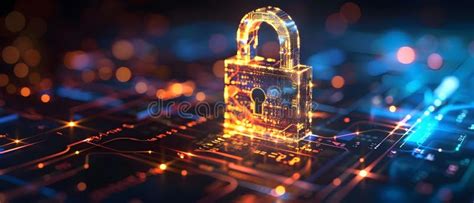 Secure Gateway Cyber Defense In The Digital Realm Concept