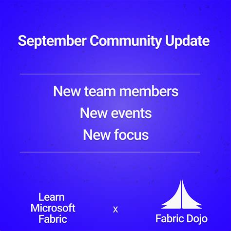 Big Learn Microsoft Fabric Community Updates For September Onwards · Learn Microsoft Fabric