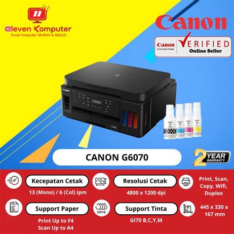 Printer Canon G Print Scan Copy Wifi Duplex